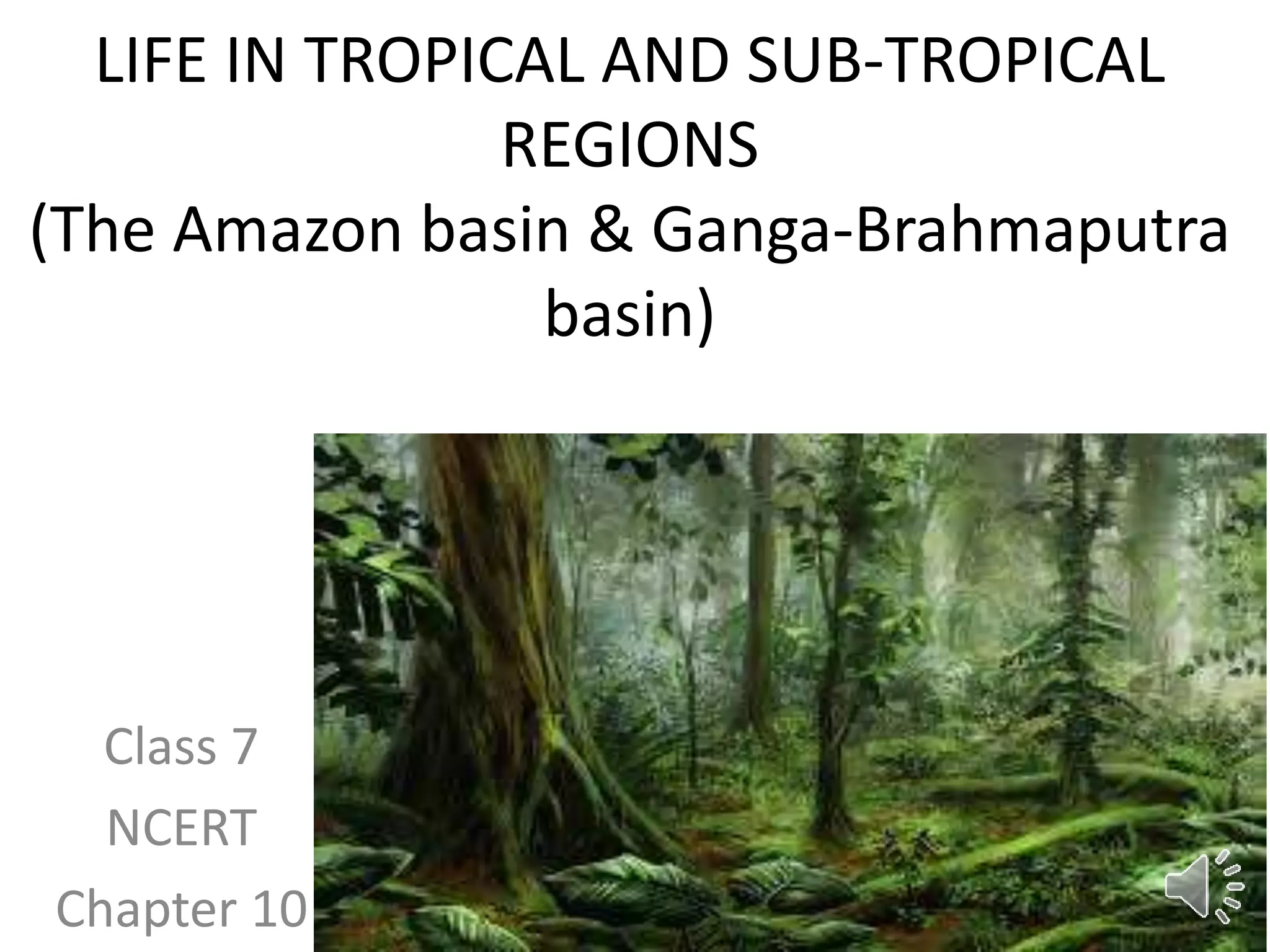 Life in tropical and sub tropical regions | PPTX