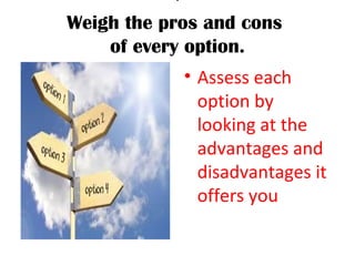 Life is all about choices and the decision | PPT