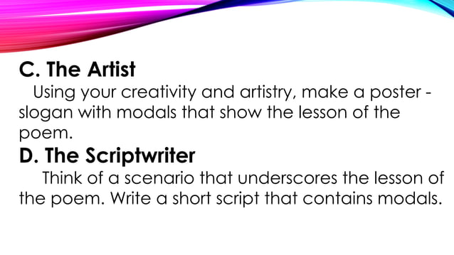 english 9 life is fine quarter 1 modsl verbs | PPTX