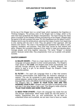 Life Languages Profile 031809 Jd | PDF