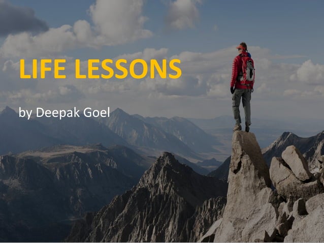 Life lessons | PDF