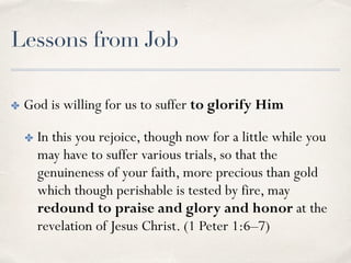 Life lessons from the Book of Job | PDF