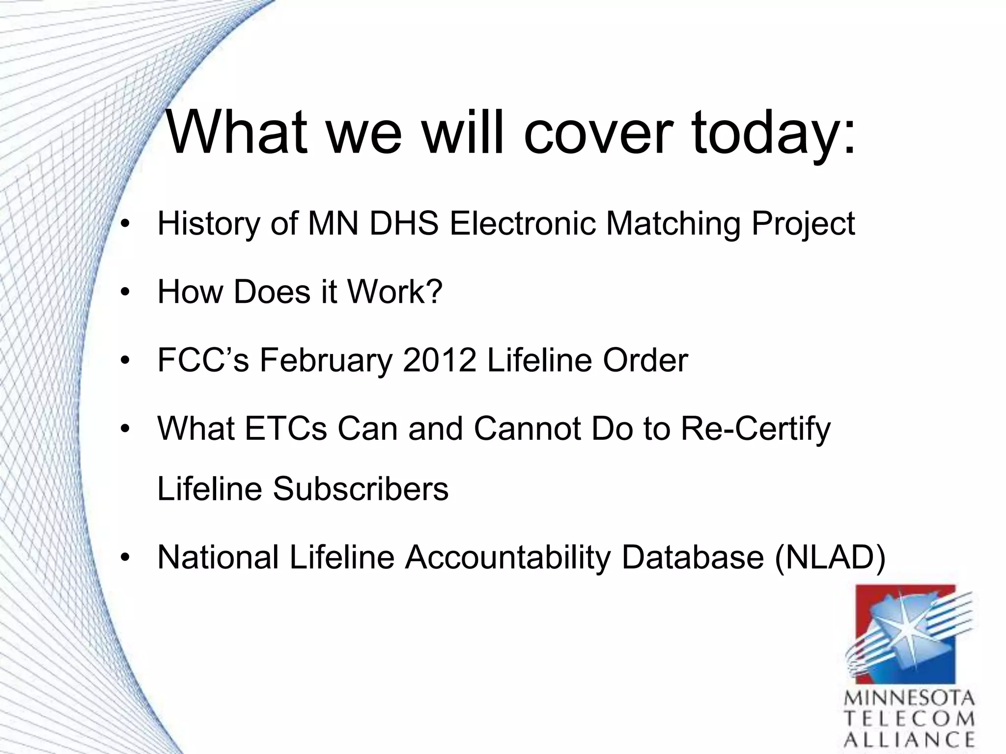 Lifeline Re-Certification | PPT