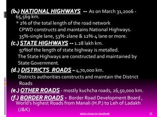 Life Lines of National Economy, Geography class 10, cbse | PDF