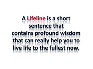 Lifelines Sermon 10 (English) | PPT
