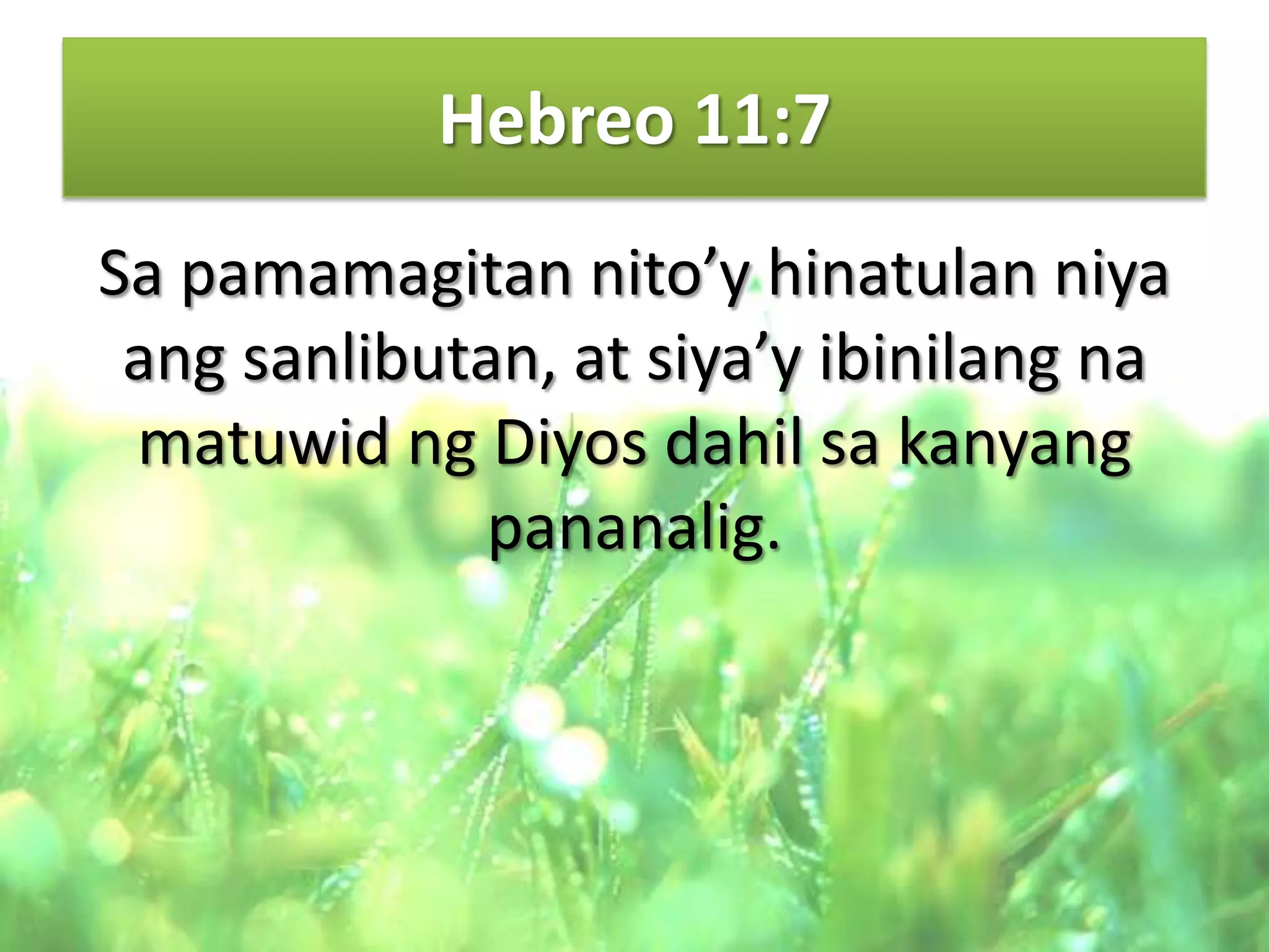 Lifelines Sermon 10 (Tagalog) | PPT