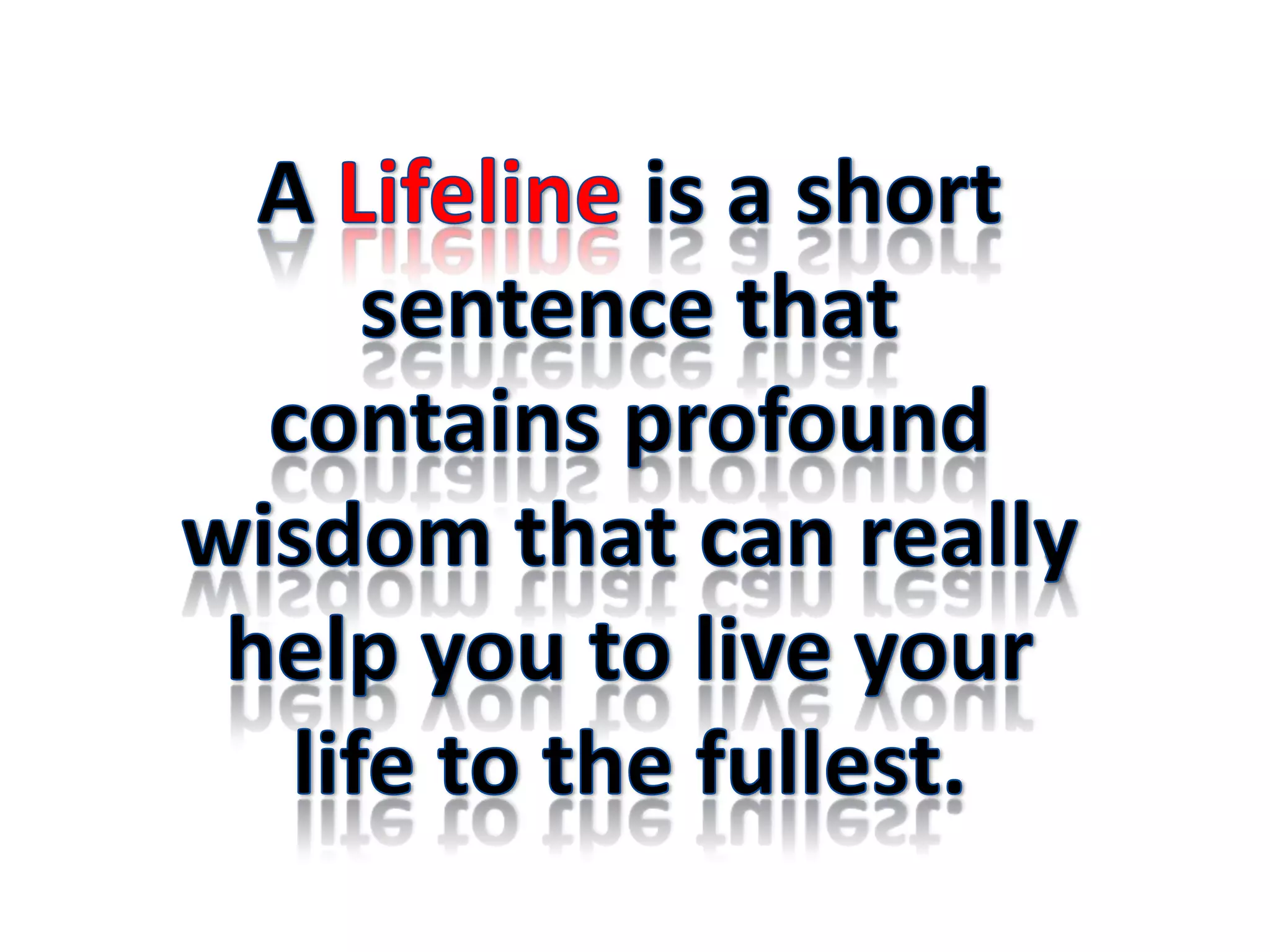 Lifelines Sermon 2 (English) | PPT