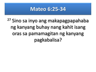Lifelines Sermon 6 (Tagalog) | PPTX