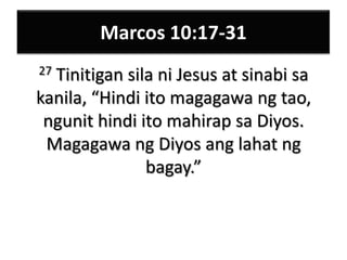 Lifelines Sermon 7 (Tagalog) | PPTX