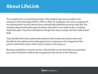 LifeLink Alert System Review | PDF
