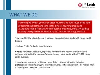 Life Lock Customer Selling | PPT