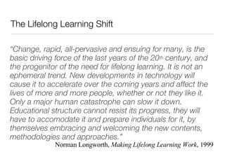 Lifelong Learning Shift: Five Stories of Innovation | PPT