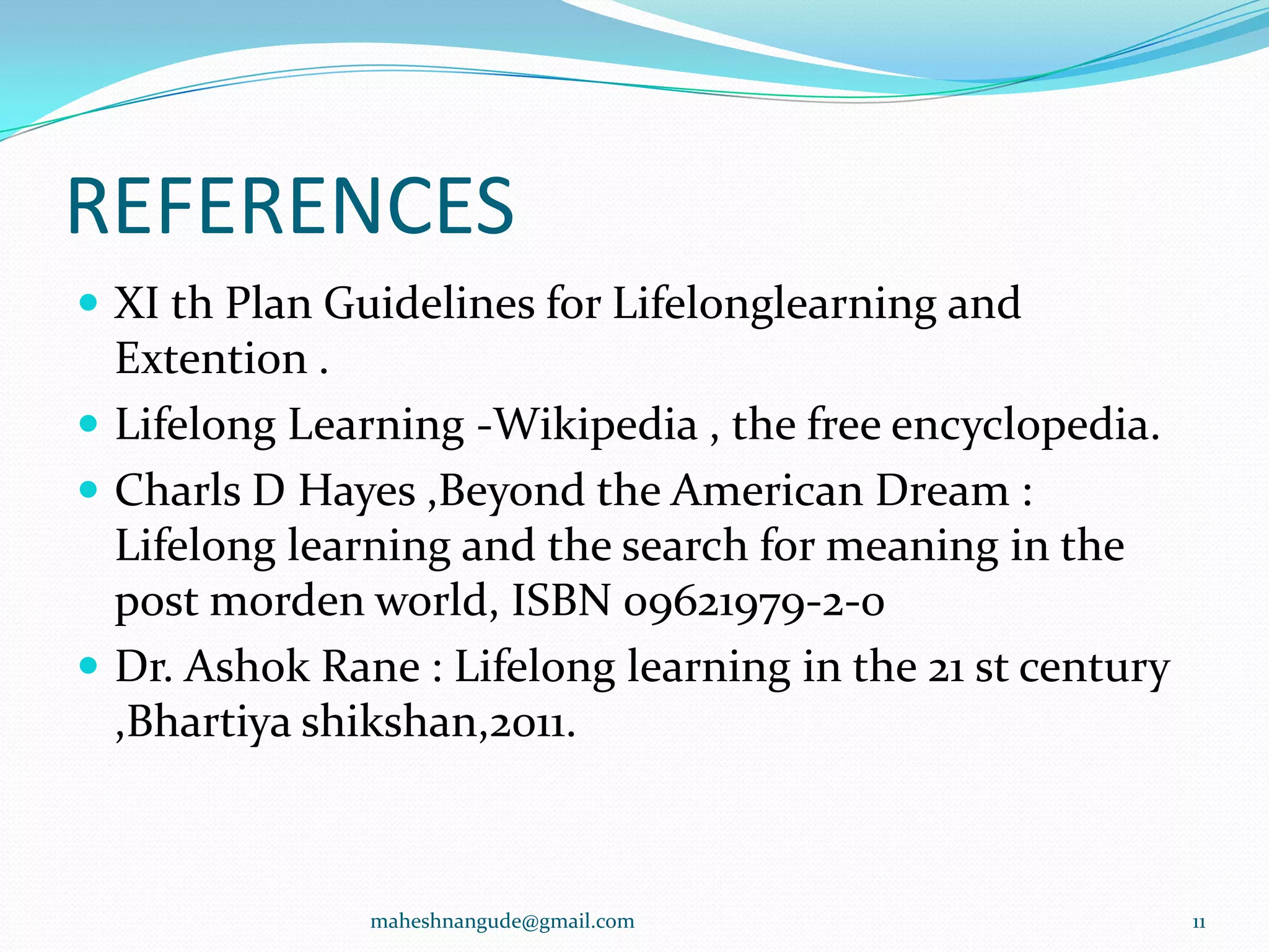 Life long learning | PPTX