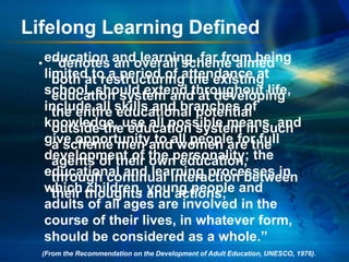 Lifelong learning | PPTX