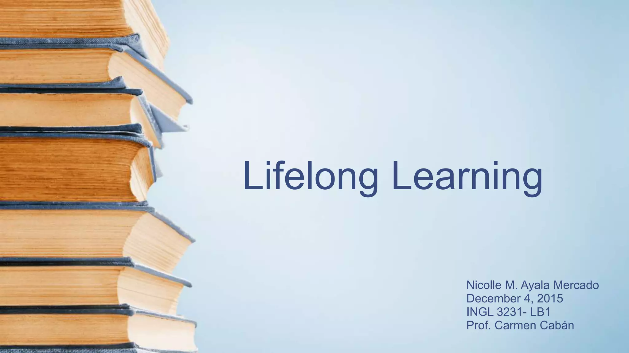 Lifelong learning | PPTX