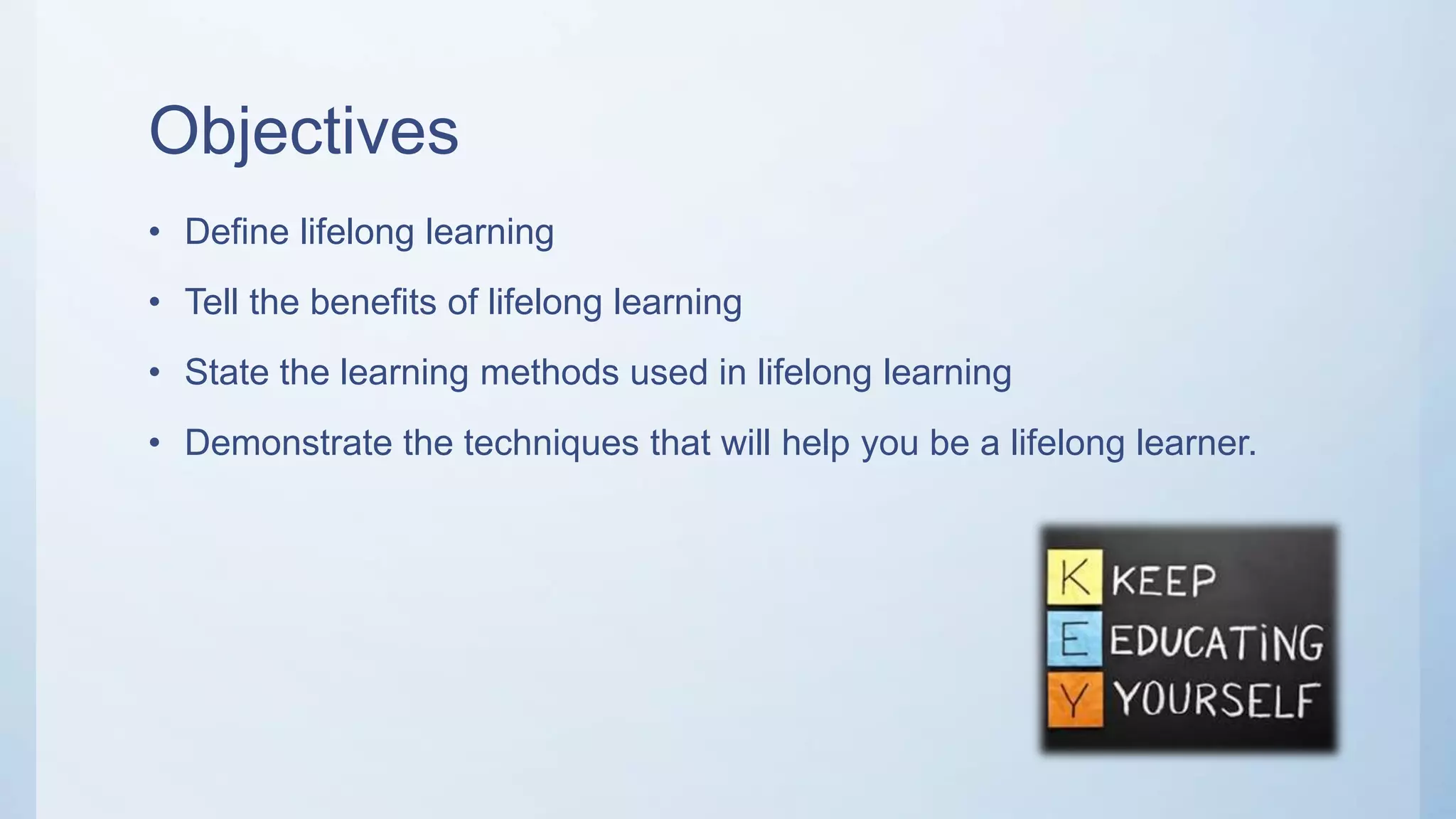 Lifelong learning | PPTX