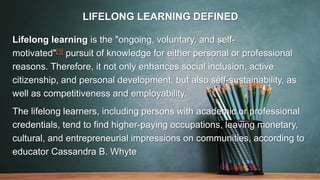 Lifelong learning | PPTX