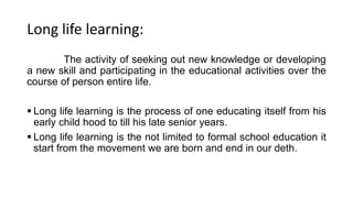 Lifelong learning | PPTX