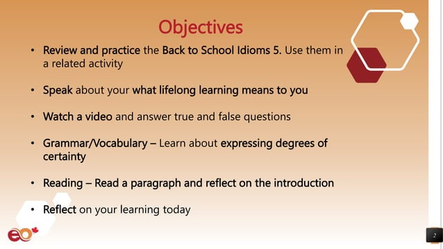 Lifelong Learning - Based on Back to School Idioms 5.pptx
