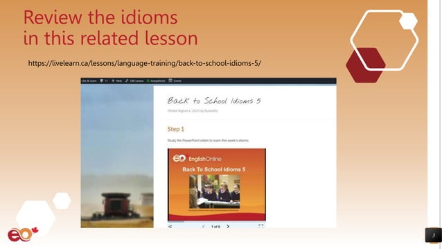 Lifelong Learning - Based on Back to School Idioms 5.pptx