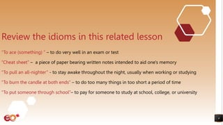 Lifelong Learning - Based on Back to School Idioms 5.pptx