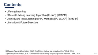 Lifelong learning for multi-task learning | PPT