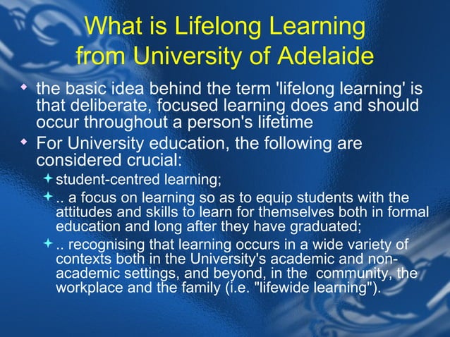 Lifelonglearning latest version | PPT