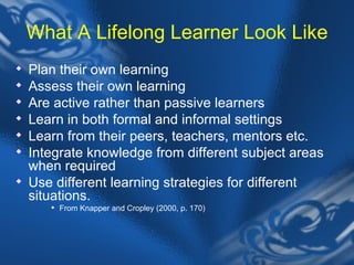 Lifelonglearning latest version | PPT
