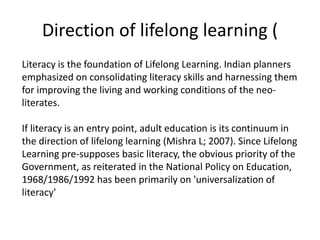 Lifelong learning ppt | PPTX