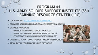 Lifelong learning programs | PPTX