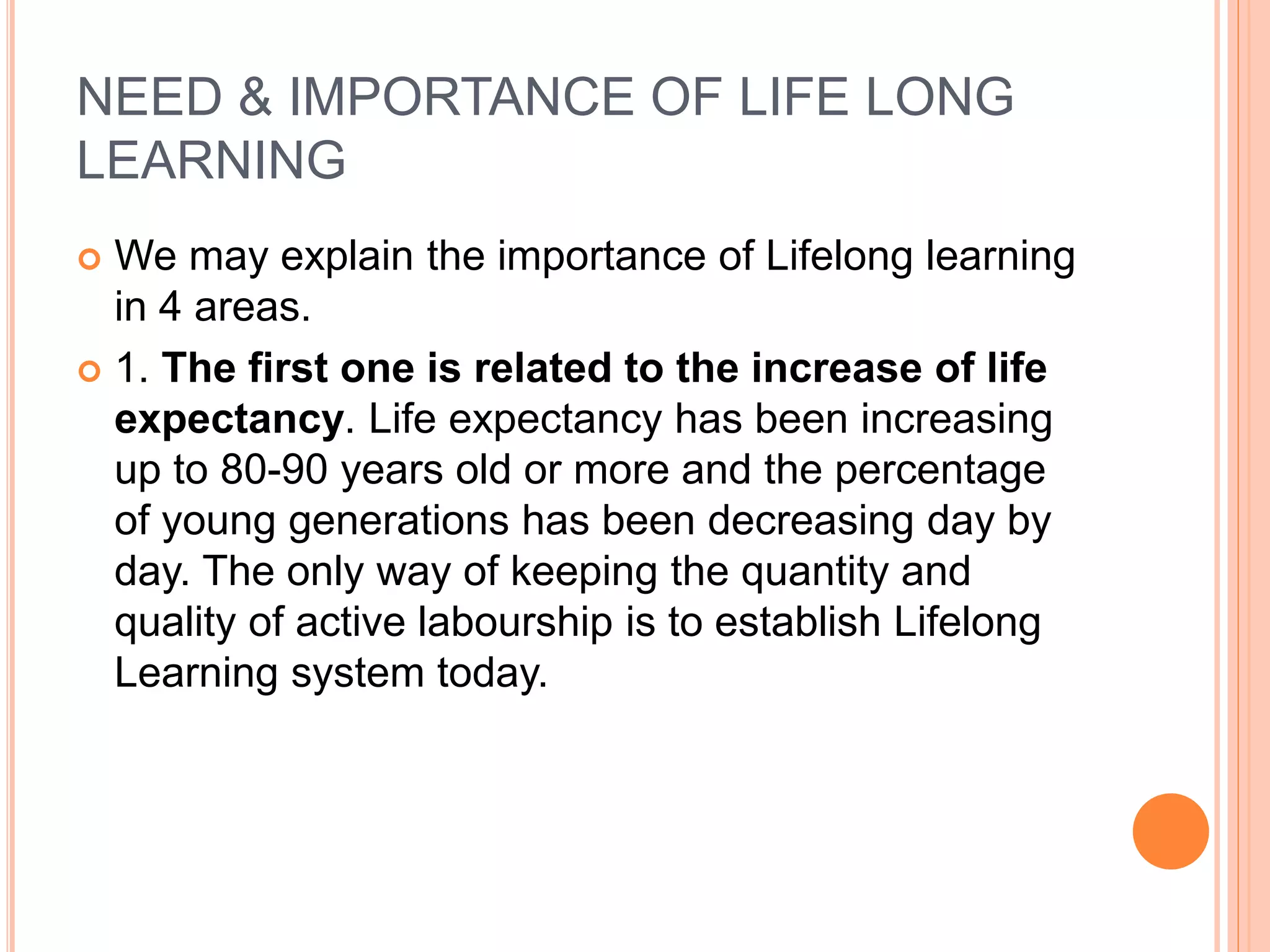 Life long l i.pptx | Vocational Training | Careers