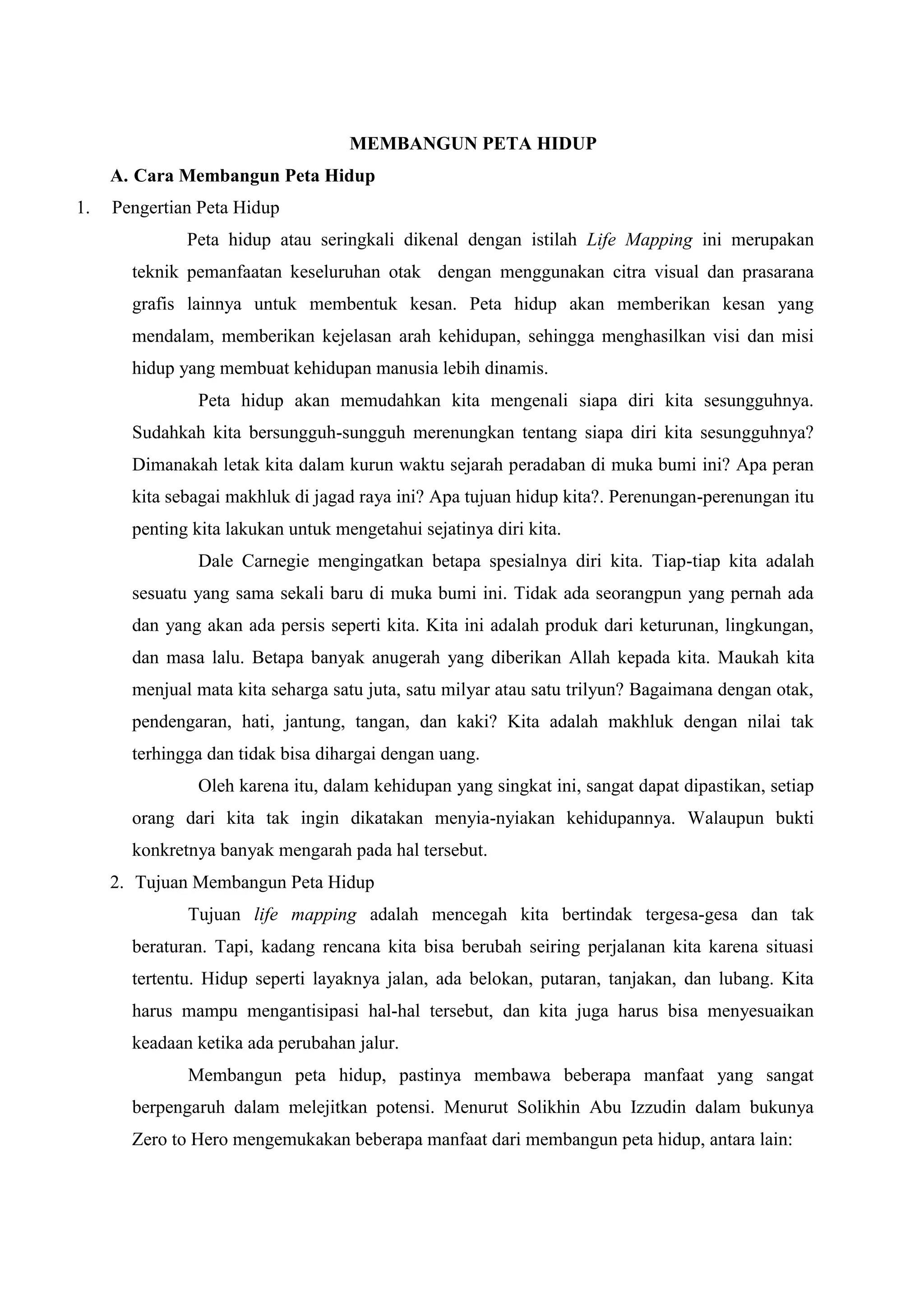 LIFE MAPPING | DOCX