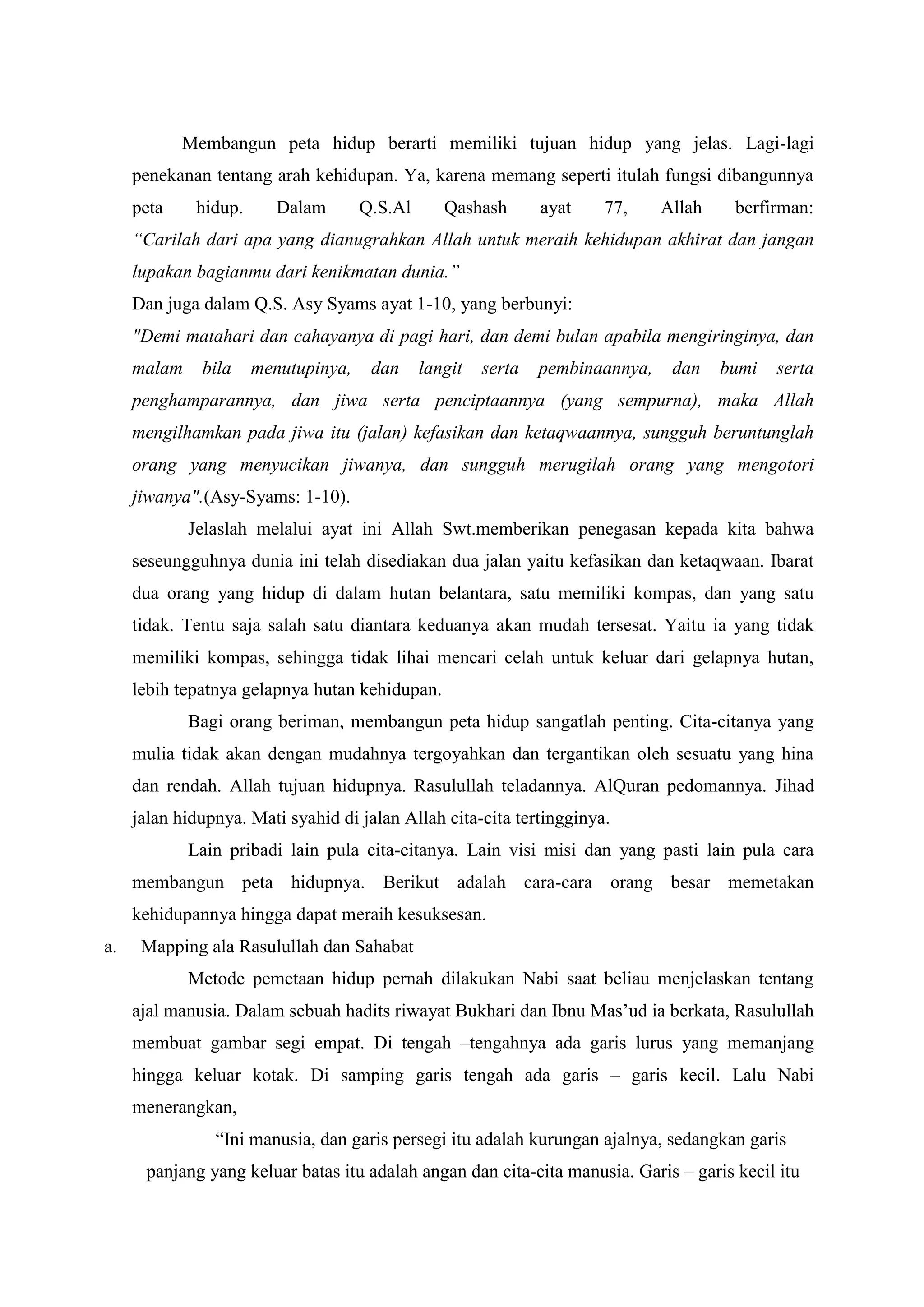 LIFE MAPPING | DOCX