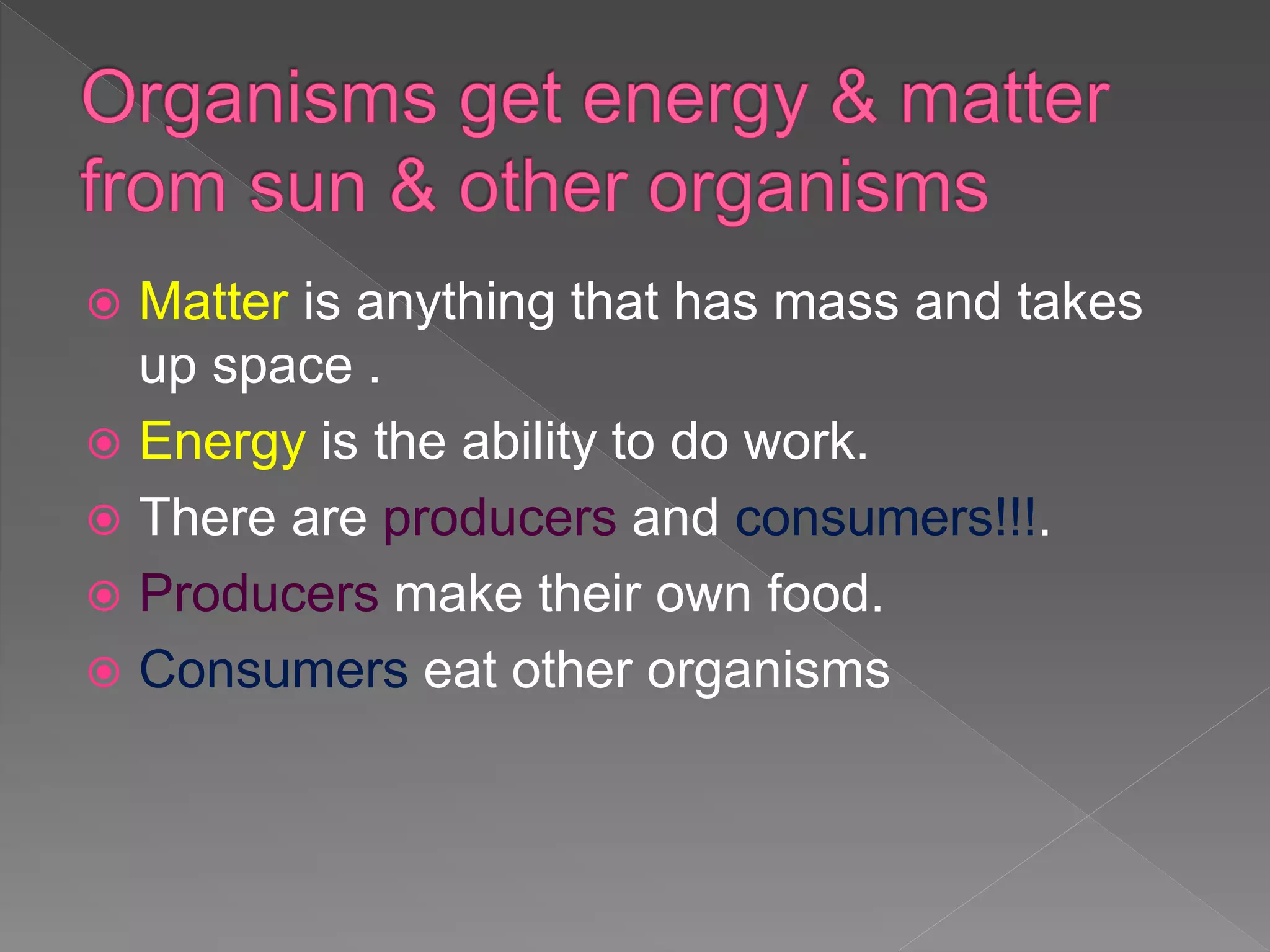 energy and matter in ecosystem | PPTX