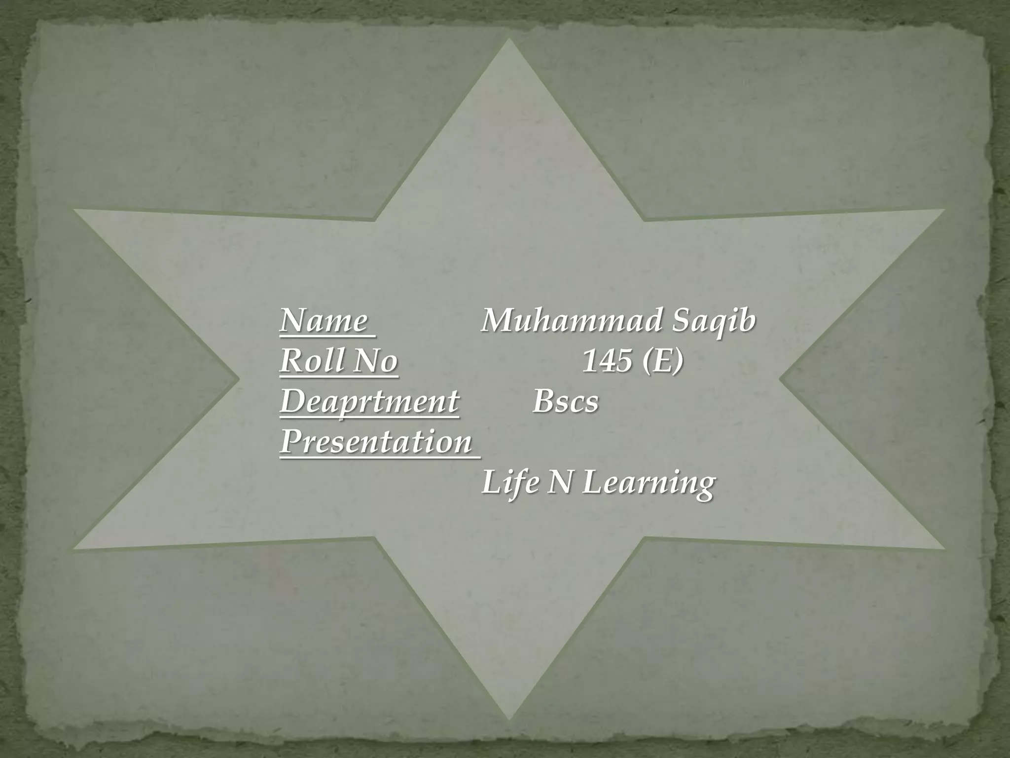 Muhammad Saqib | PPT