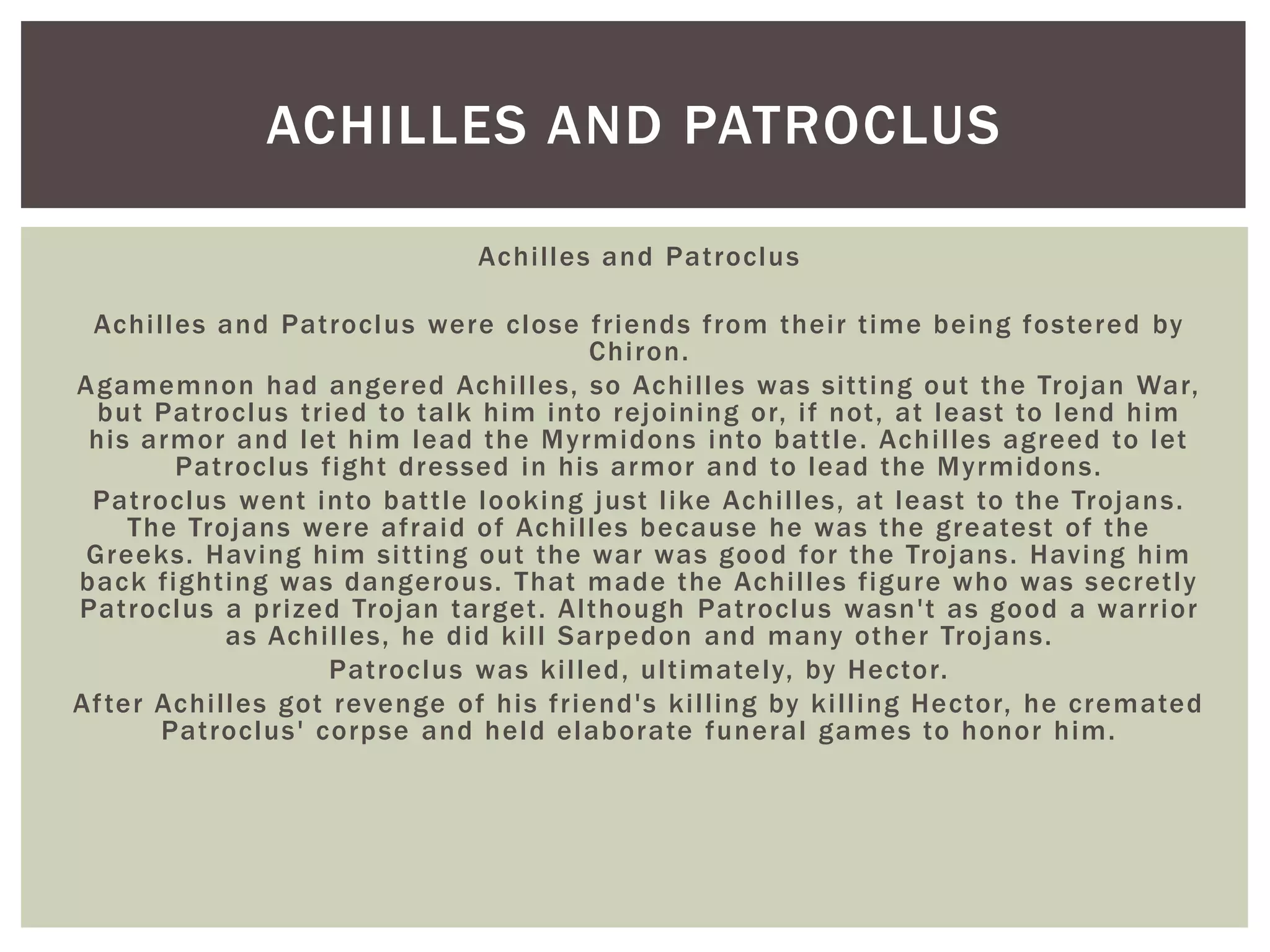 Life of achilles | PPTX