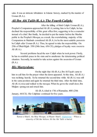 Life of Ali Ibn Talib | DOCX