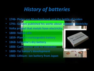 Life of batteries | PPT | Chemistry | Science