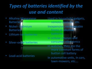 Life of batteries | PPT