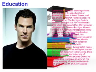 Life of Benedict Cumberbatch | PPT