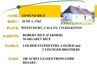 Life of Edmund Rice | PPT | Christianity | Religion & Spirituality