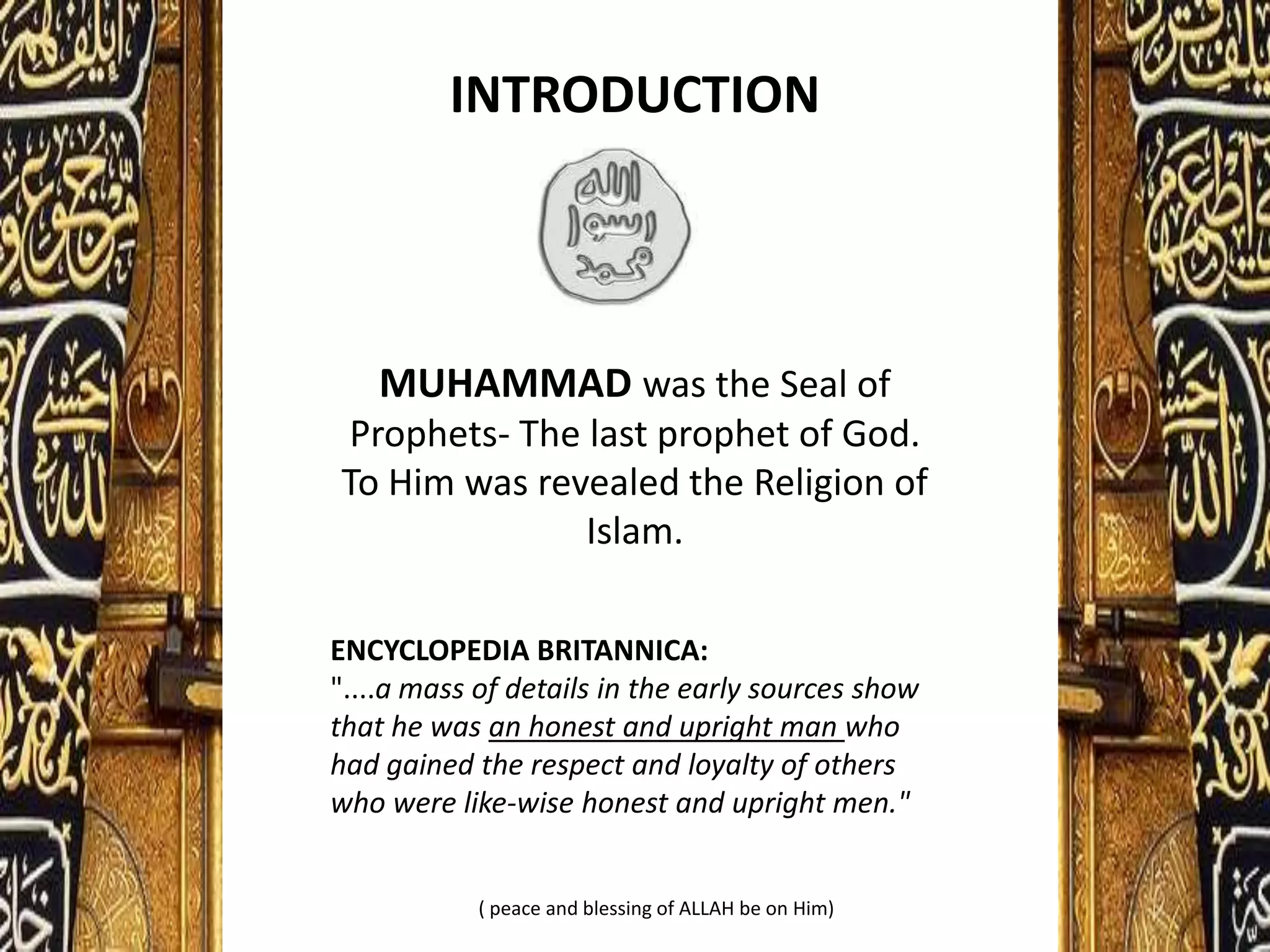 Muhammed- Prophet of Islam | PPT