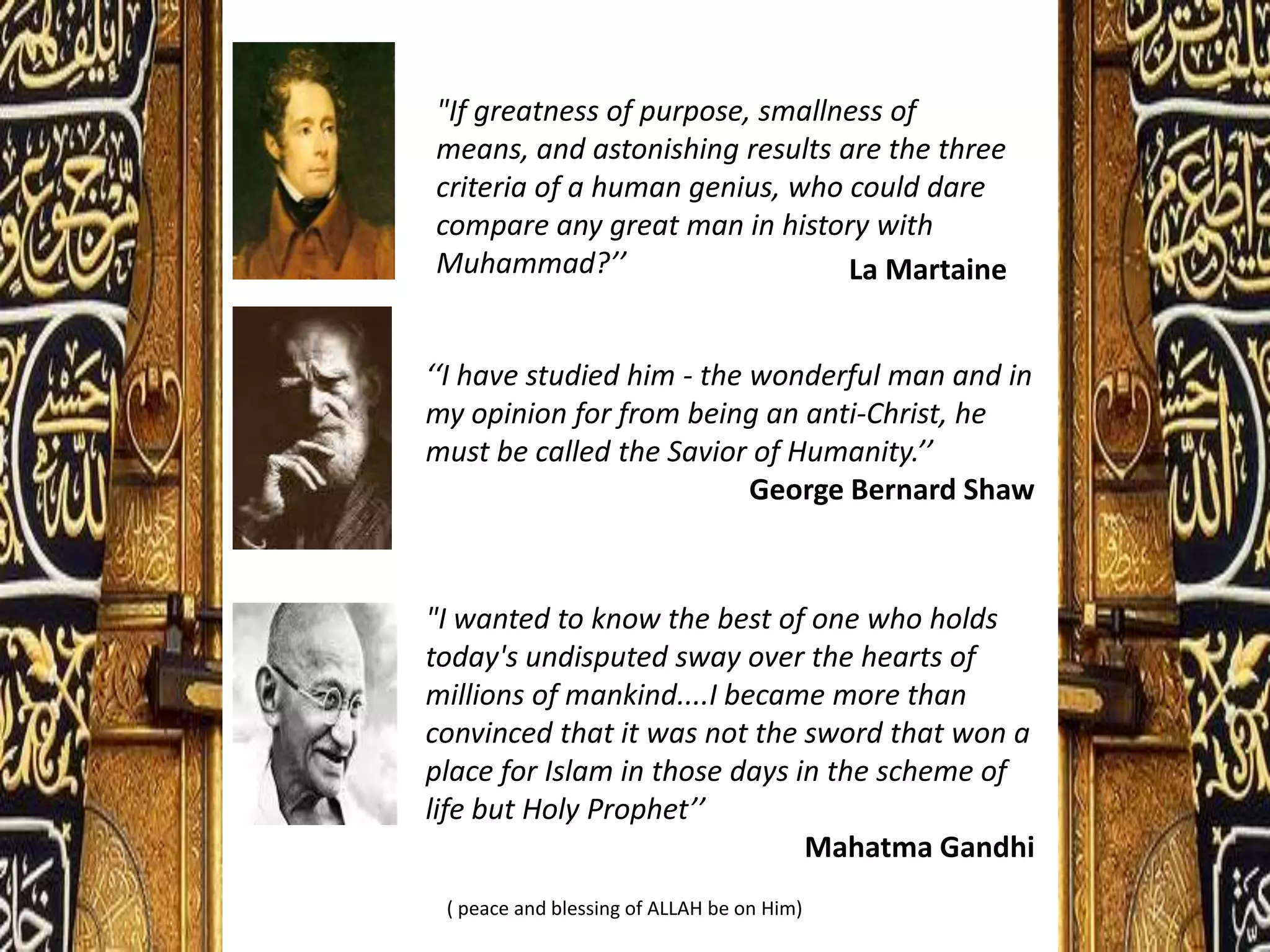 Muhammed- Prophet of Islam | PPTX