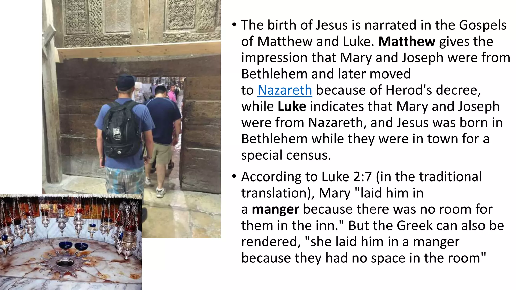 Life of Jesus Christ juxtaposed in the Holy land - Israel and Palestine ...