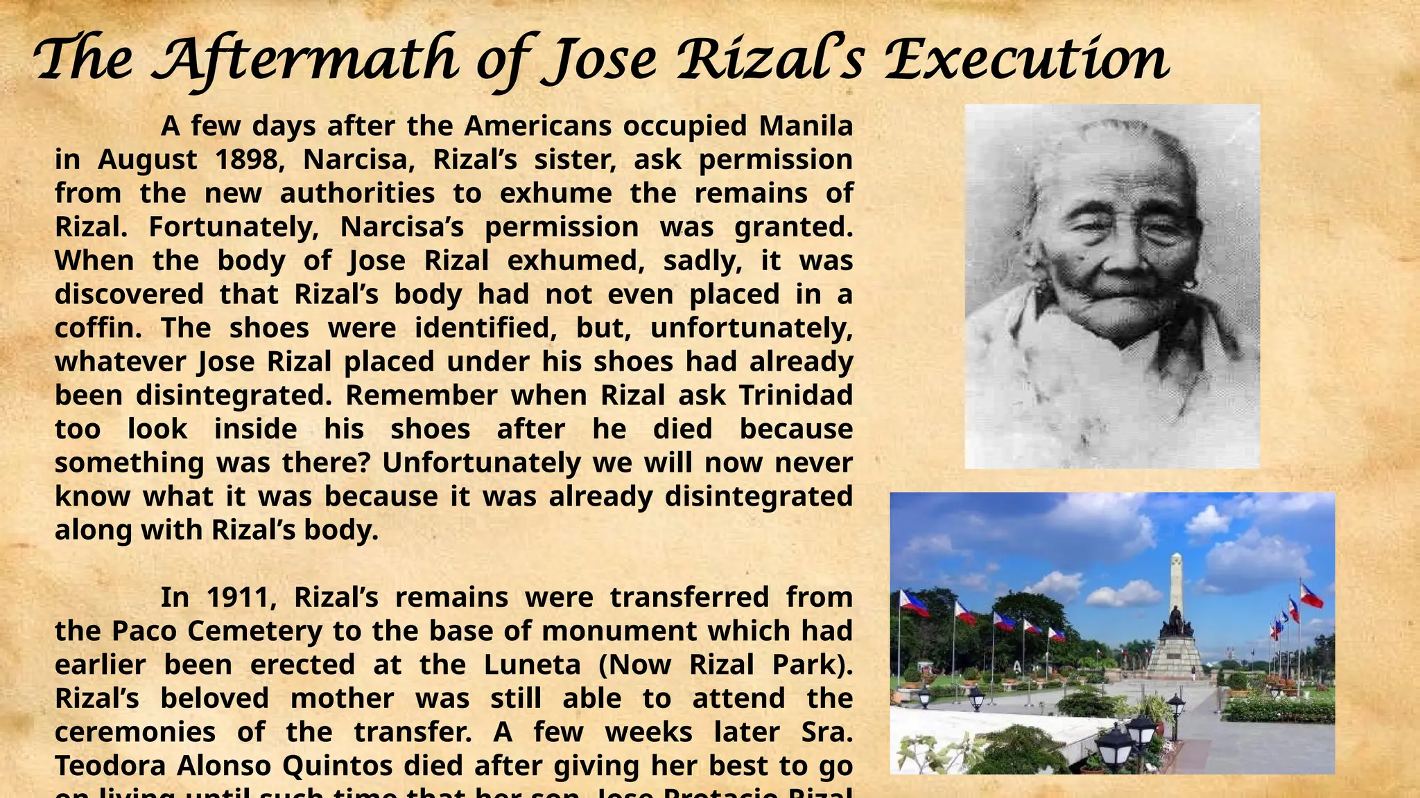 Rizal's Journey from Fort Santiago to his Execution in Bagumbayan | PPT