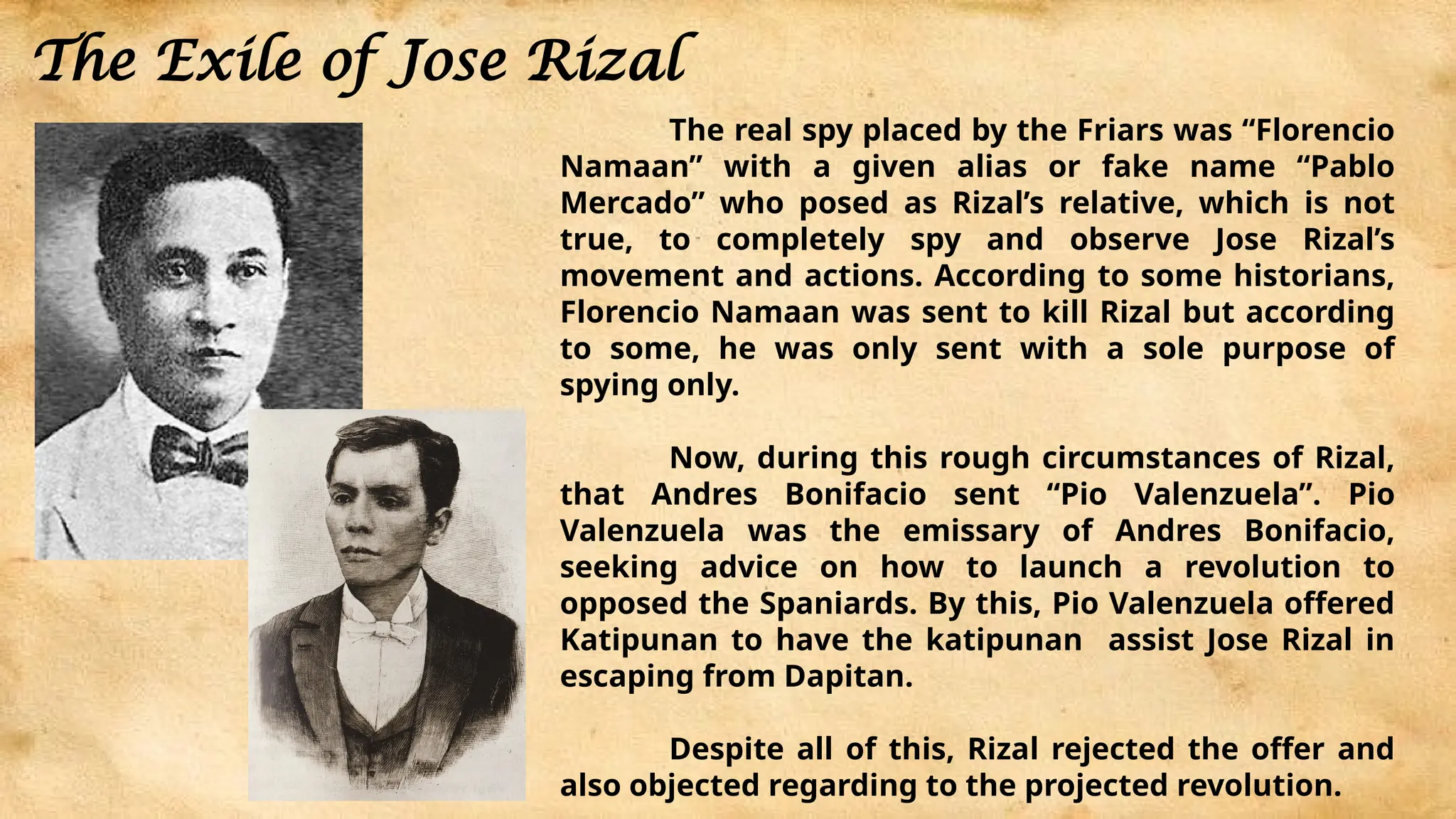 Rizal's Journey from Fort Santiago to his Execution in Bagumbayan | PPT