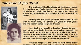 Rizal's Journey from Fort Santiago to his Execution in Bagumbayan | PPT