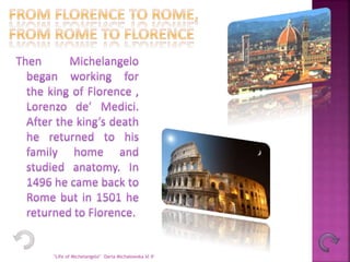 Life of michelangelo | PPTX | Design | Fine Art