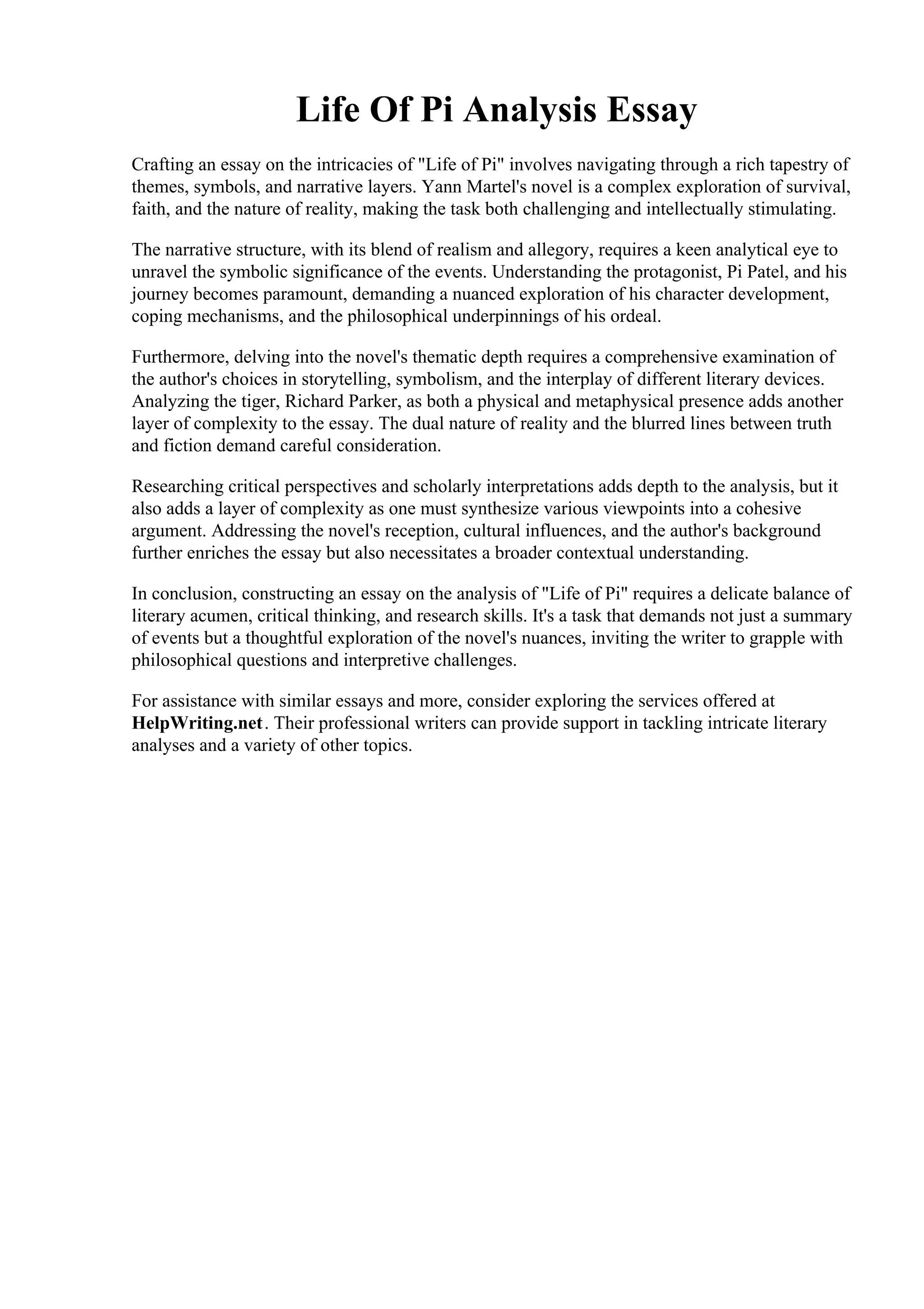 Life Of Pi Analysis Essay.pdf