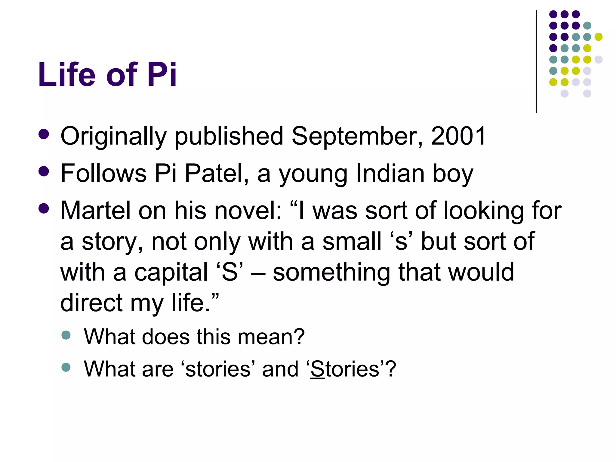 Life of pi notes 2 | PPT